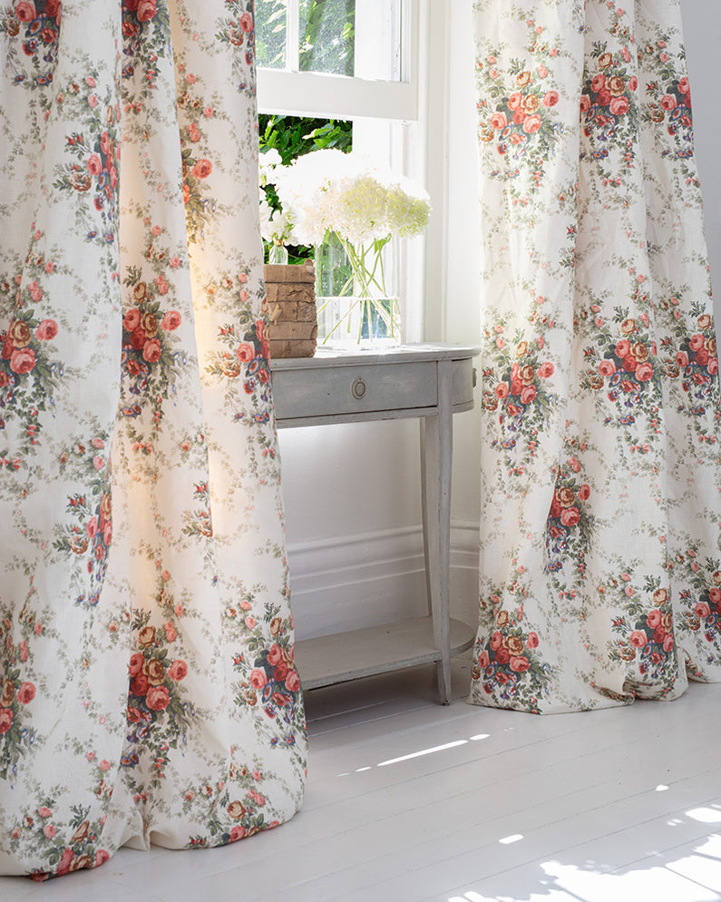 Christina Rose on Ivory White Linen | Cabbages & Roses– cabbagesandroses