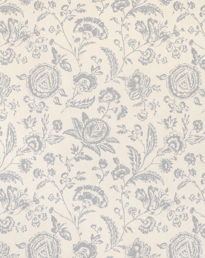 Provence Toile French Blue on Natural Wallpaper– cabbagesandroses