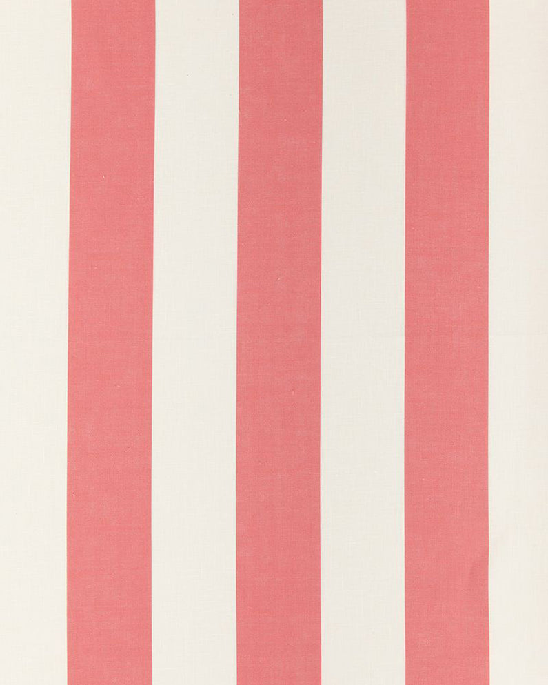 Three Inch Stripe Raspberry on White Linen | Cabbages & Roses ...