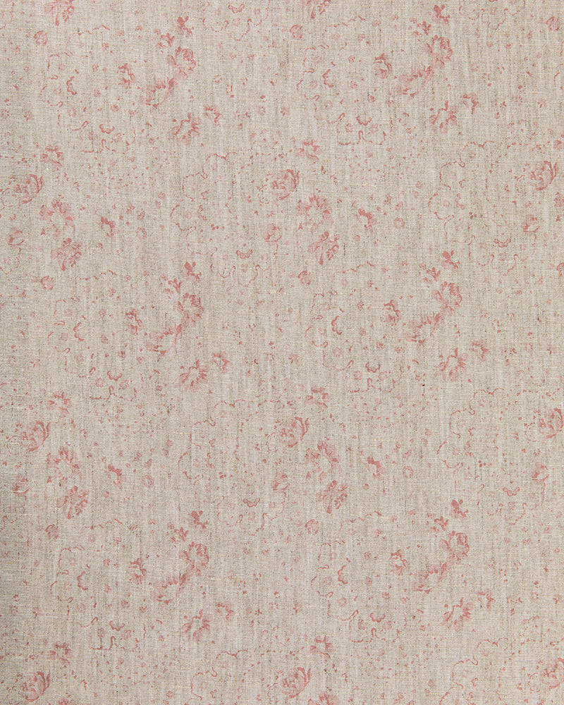 New Penny Pink on Natural Linen | Cabbages & Roses– cabbagesandroses