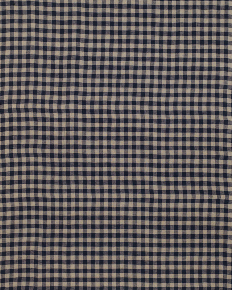 Navy Woven Check Linen | Cabbages & Roses– cabbagesandroses